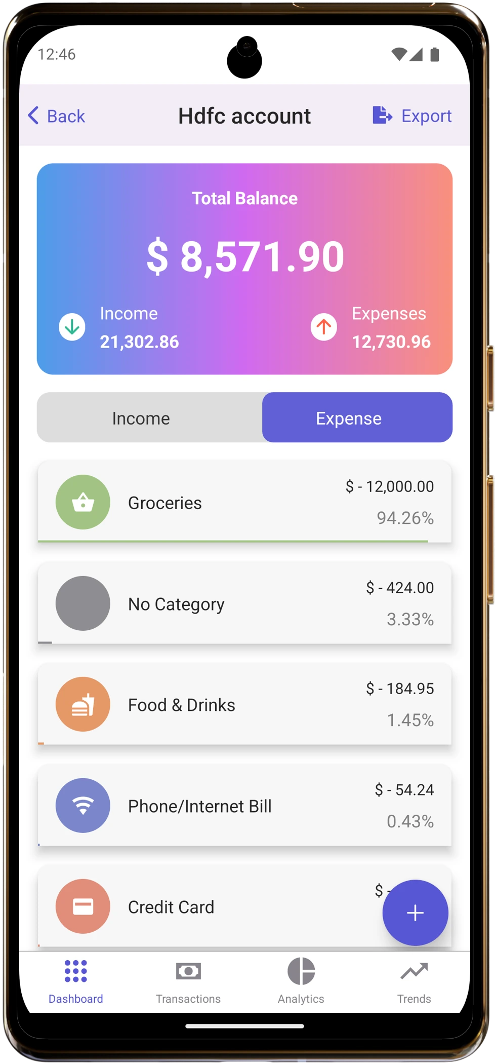 Expenses Manager